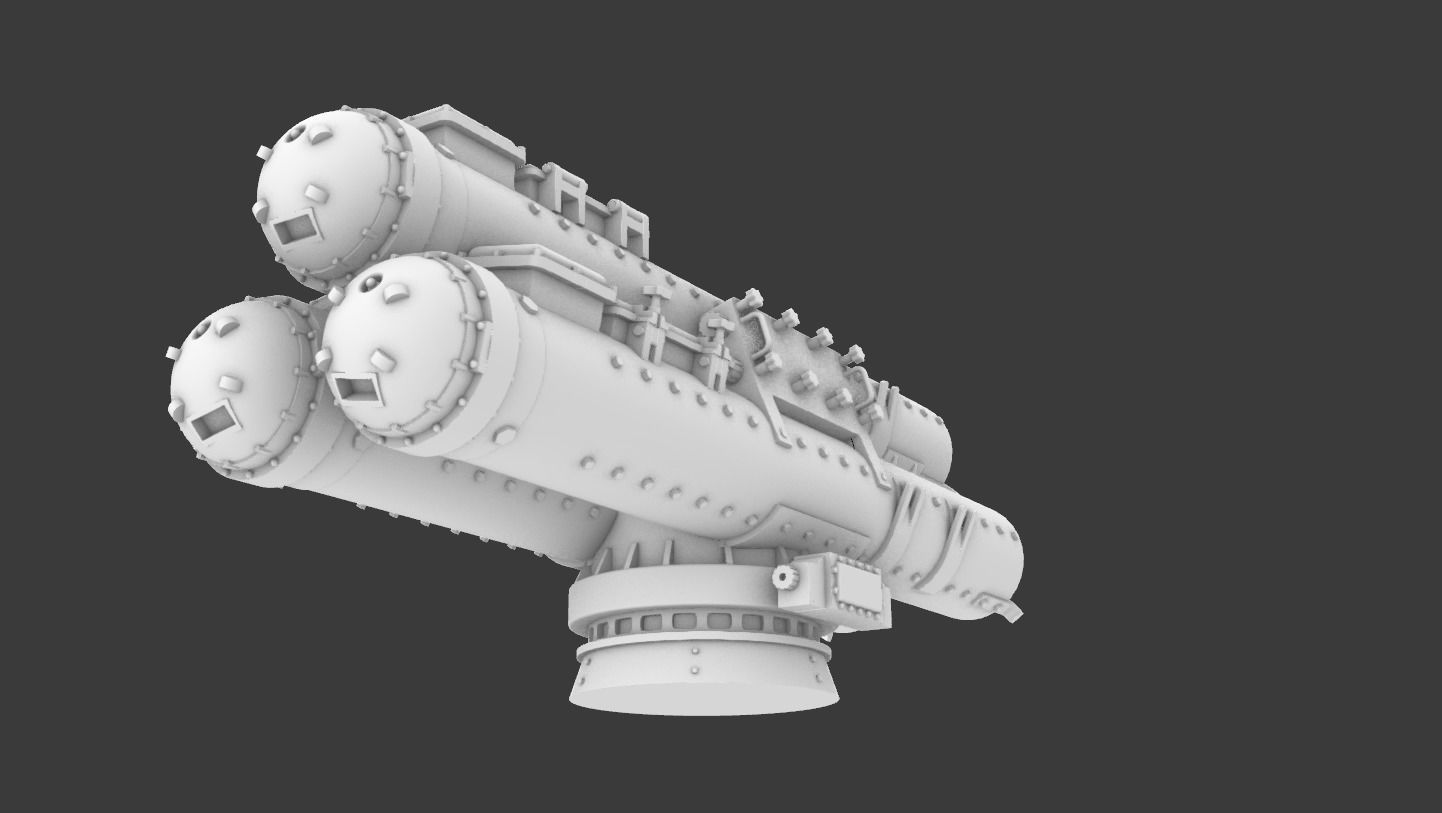 3D model Mark 32 Surface Vessel Torpedo Tubes VR / AR / low-poly | CGTrader