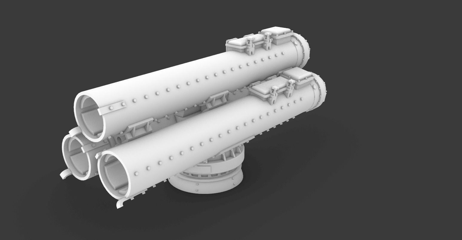 3D model Mark 32 Surface Vessel Torpedo Tubes VR / AR / low-poly | CGTrader