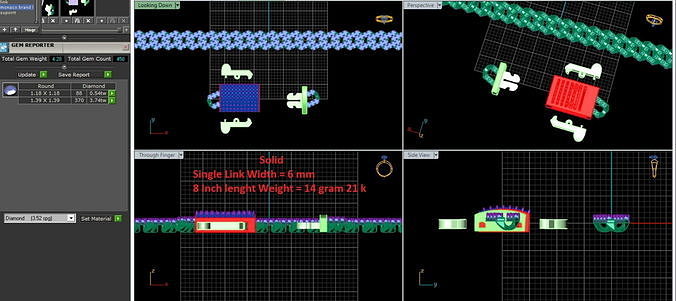 Cubic Diamond Chain 41 3D model 3D printable | CGTrader