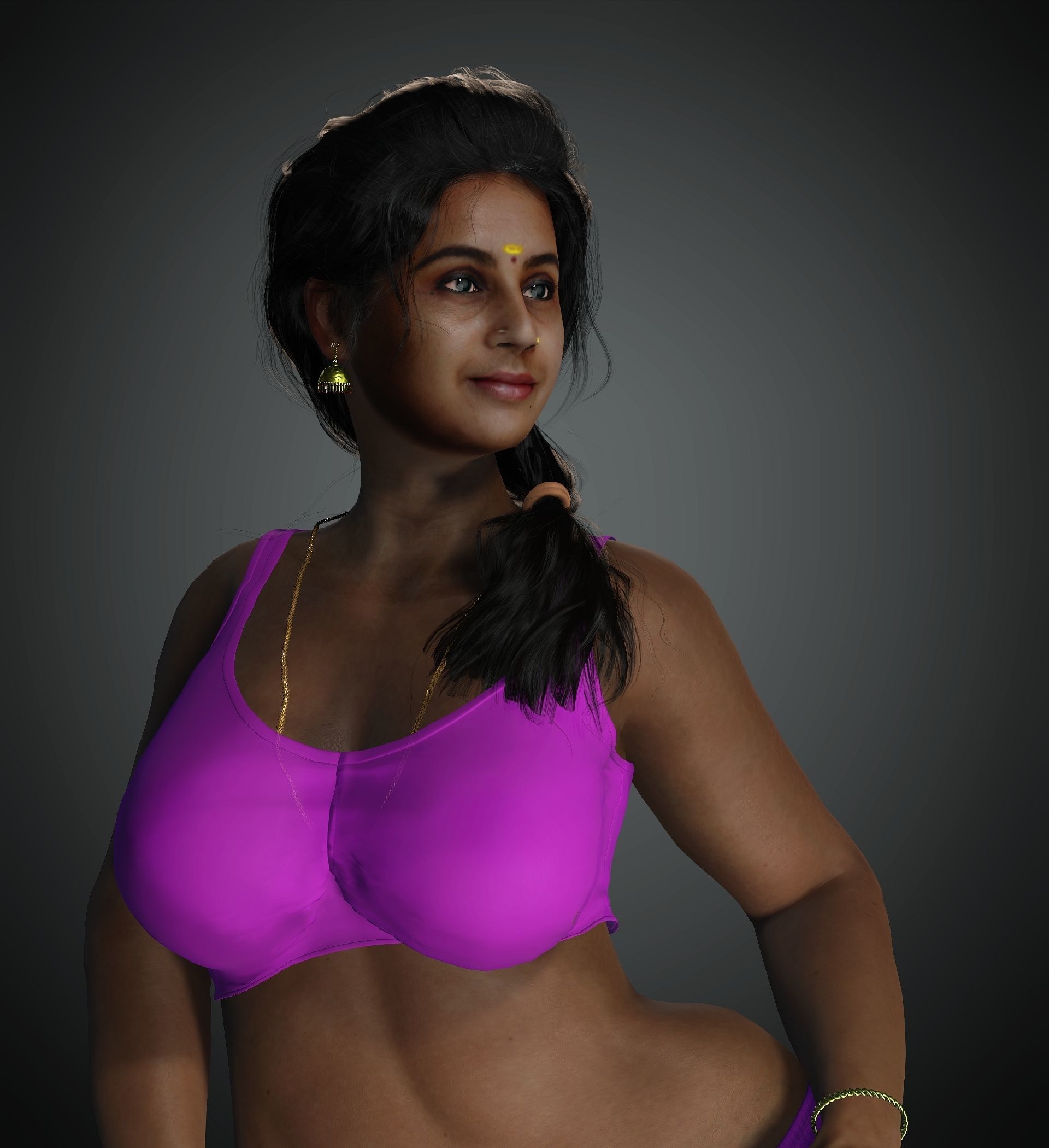 Hot Women 3D model rigged | CGTrader