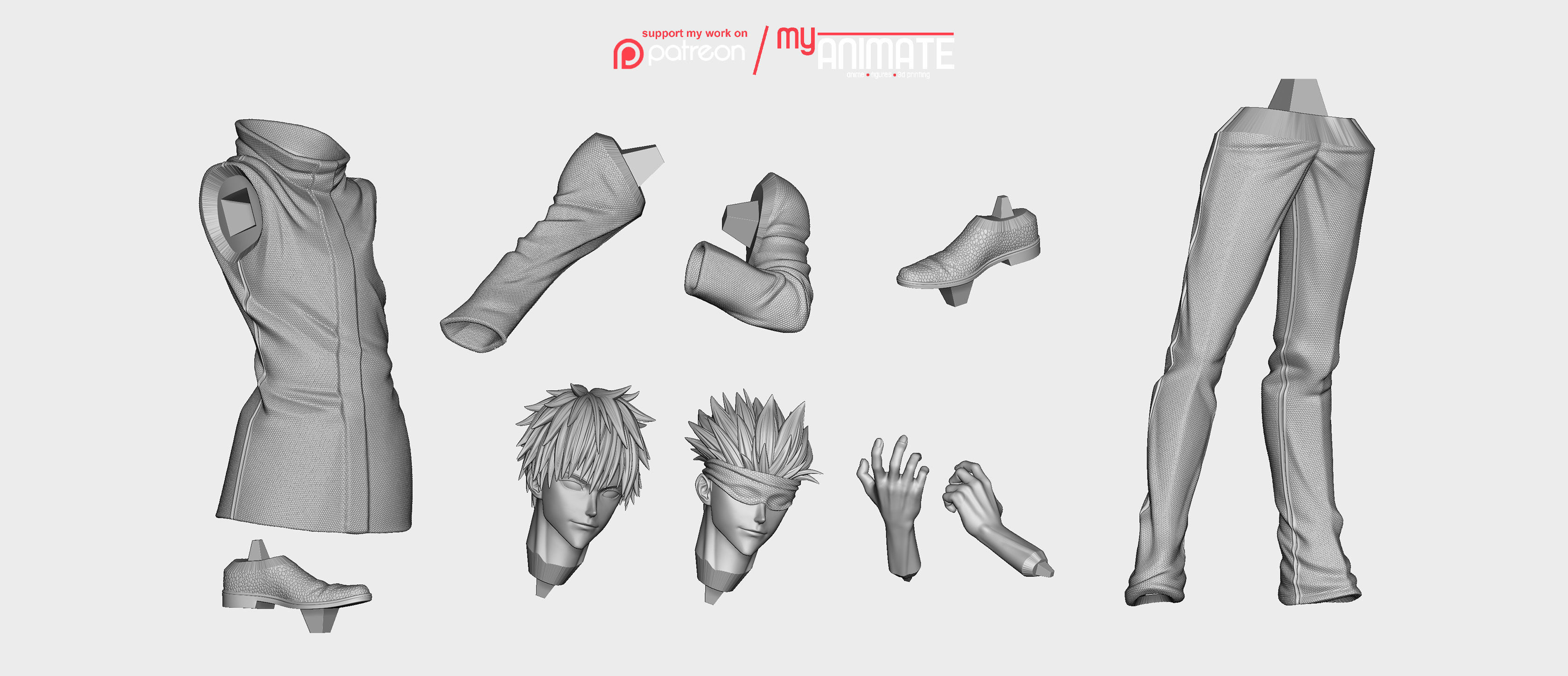 Gojo from Jujutsu Kaisen - myAnimate 3D model 3D printable | CGTrader