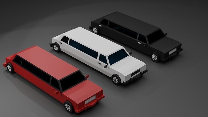 3D model limousine car VR / AR / low-poly | CGTrader