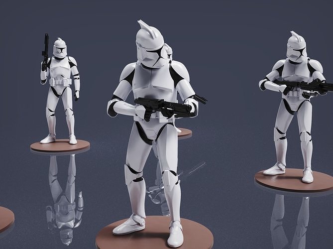 Star Wars Legion Clone Trooper Pack 2 3D model 3D printable | CGTrader