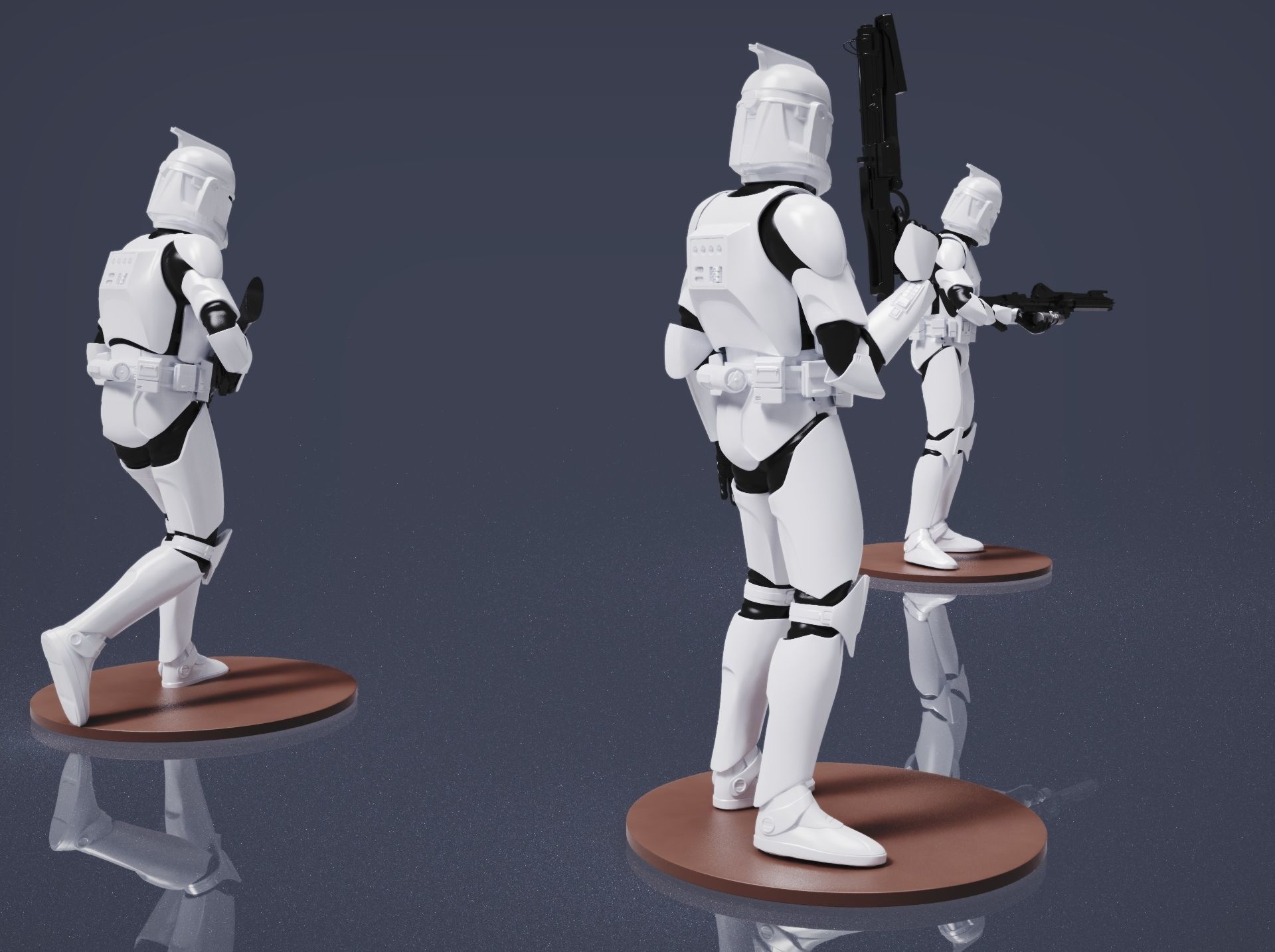 Star Wars Legion Clone Trooper Pack 2 3D model 3D printable | CGTrader