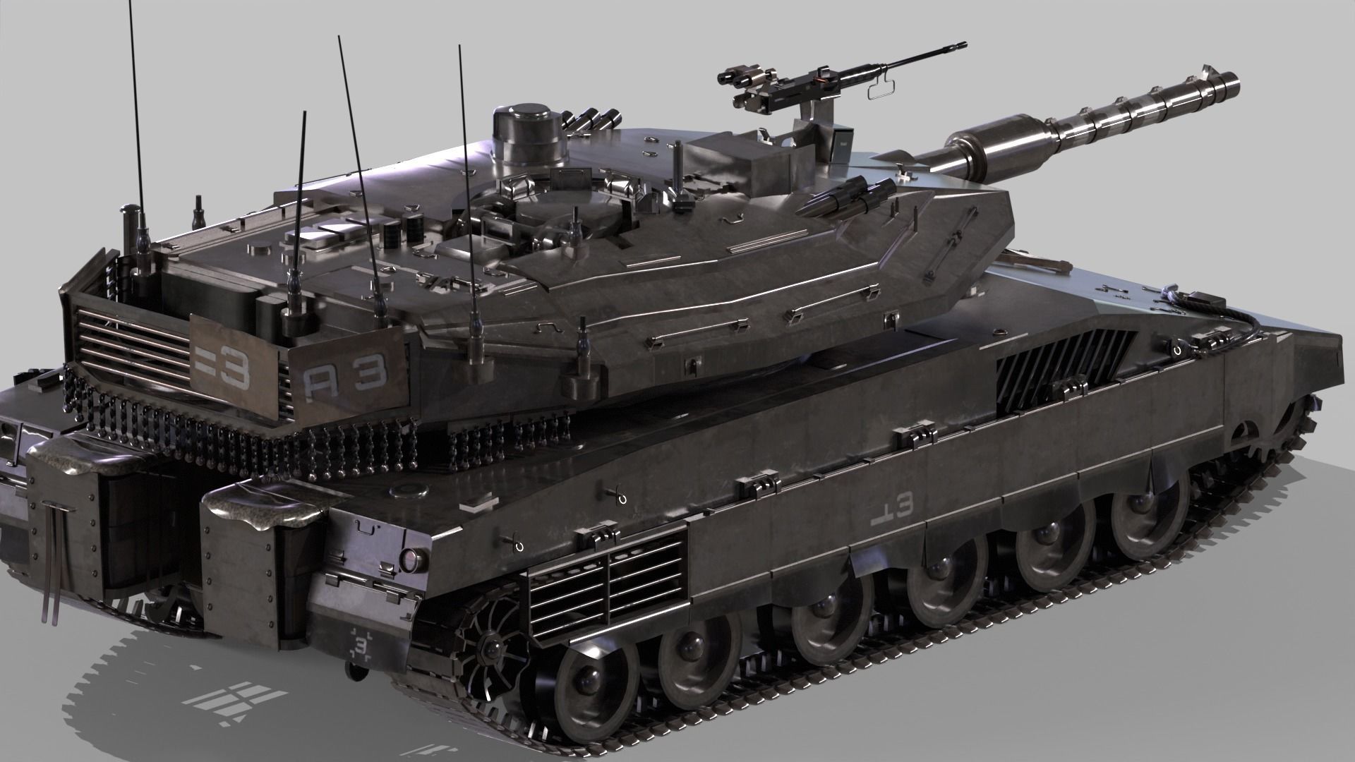 Merkava Mk4 3D model | CGTrader