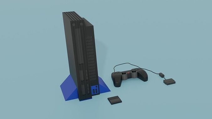 3D model Low Poly Playstation 2 FAT VR / AR / low-poly | CGTrader