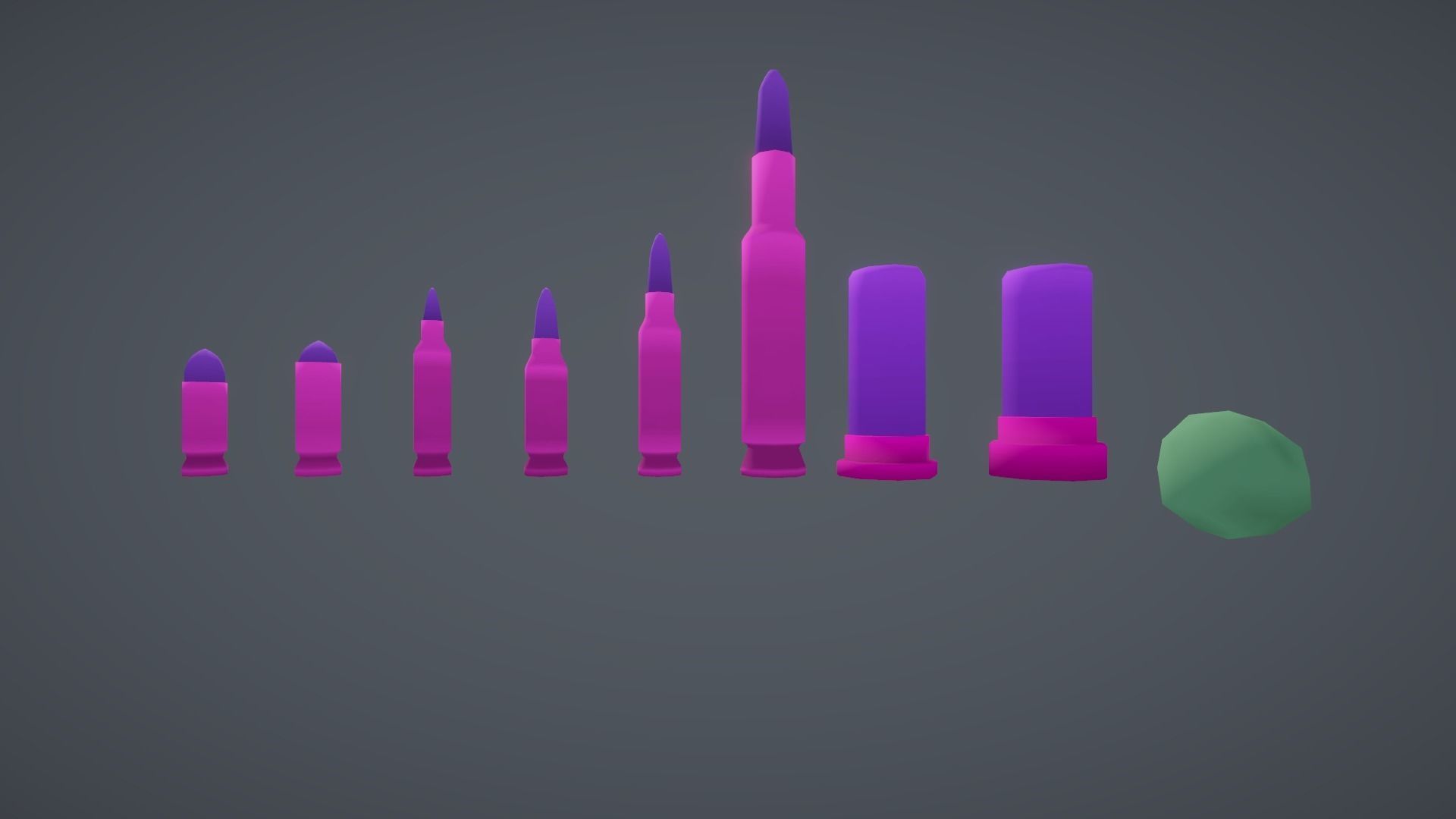 Poly World - Toon Projectiles free VR / AR / low-poly 3D model | CGTrader