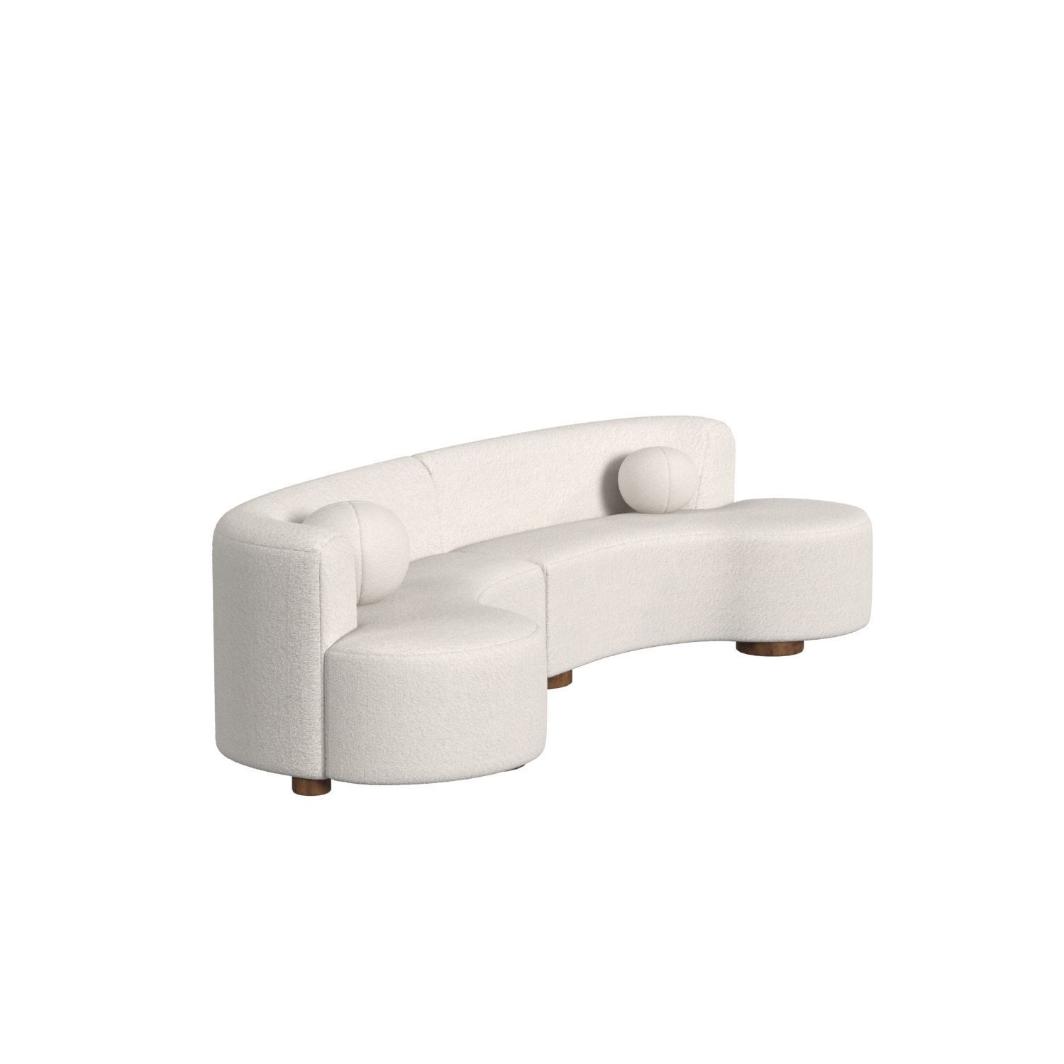 Unique Modular Curved Sofa with Teddy 3D model | CGTrader