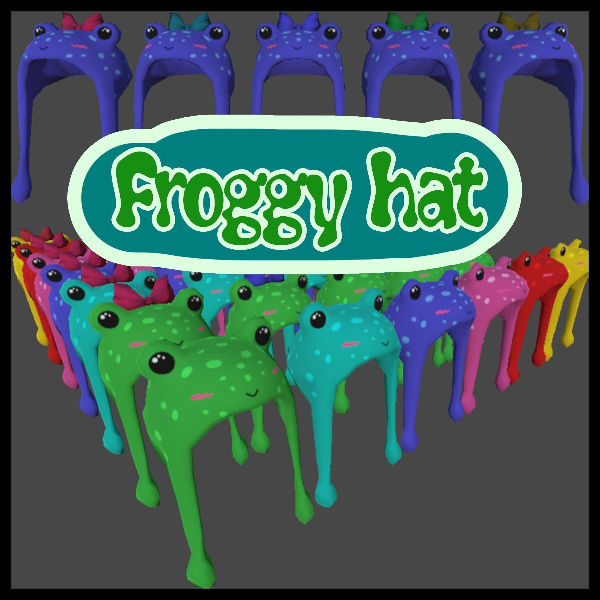 3D model Froggy Hat VR / AR / low-poly | CGTrader