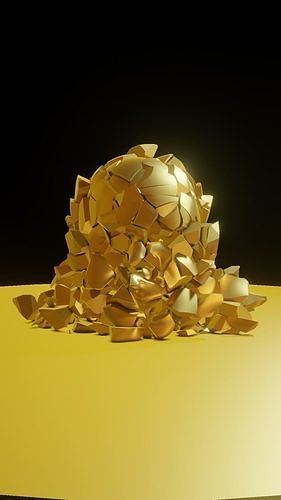 shatter animation 3D model animated rigged | CGTrader