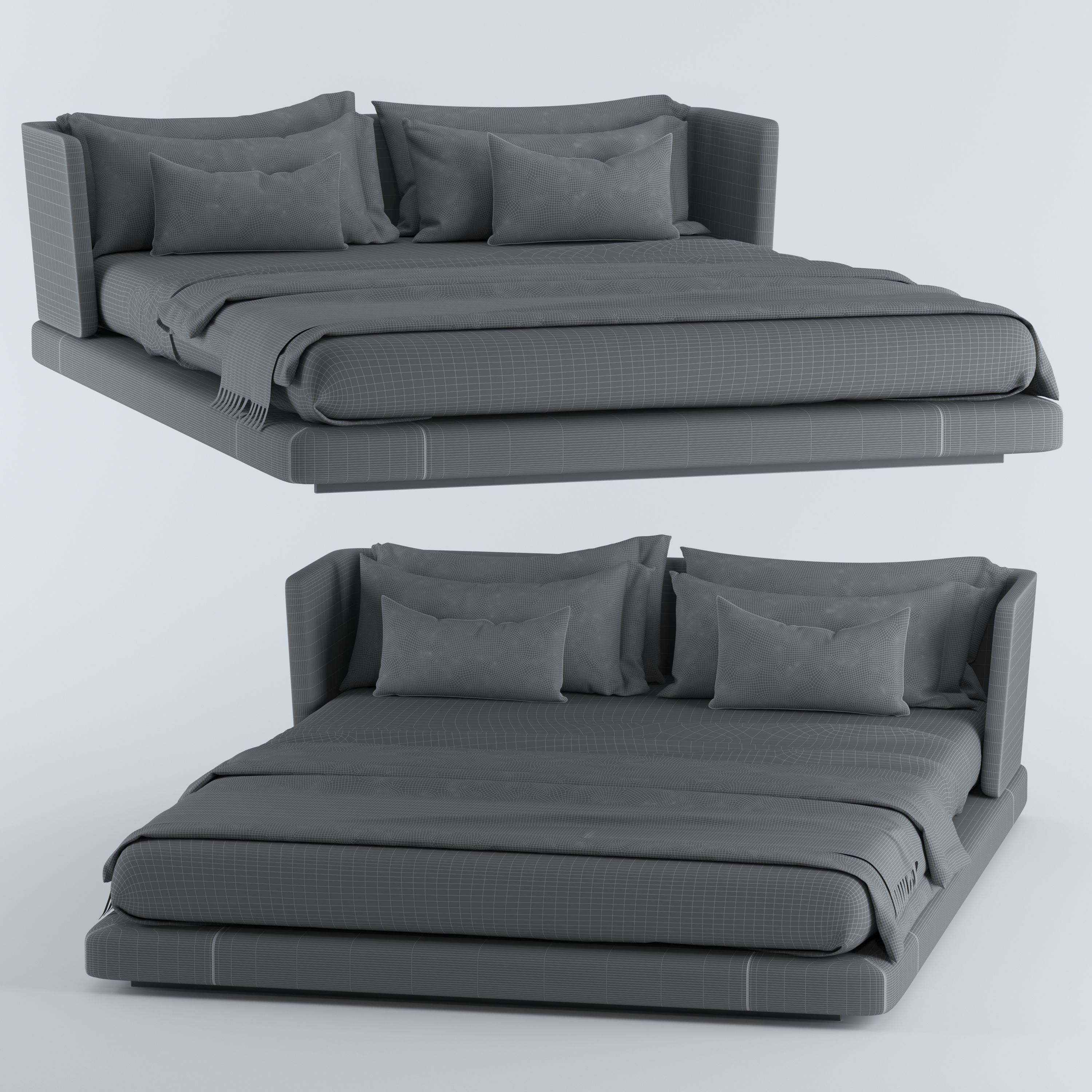 Modern Bed 3D model | CGTrader