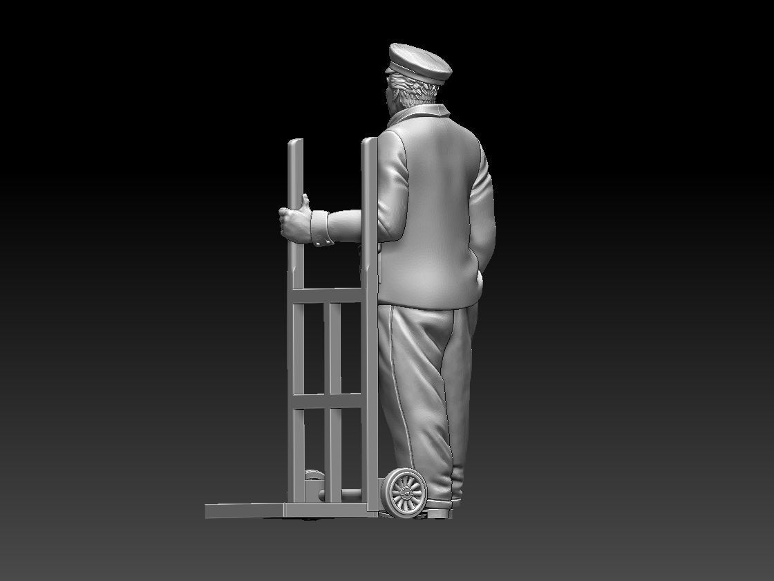 porter 3D model 3D printable | CGTrader