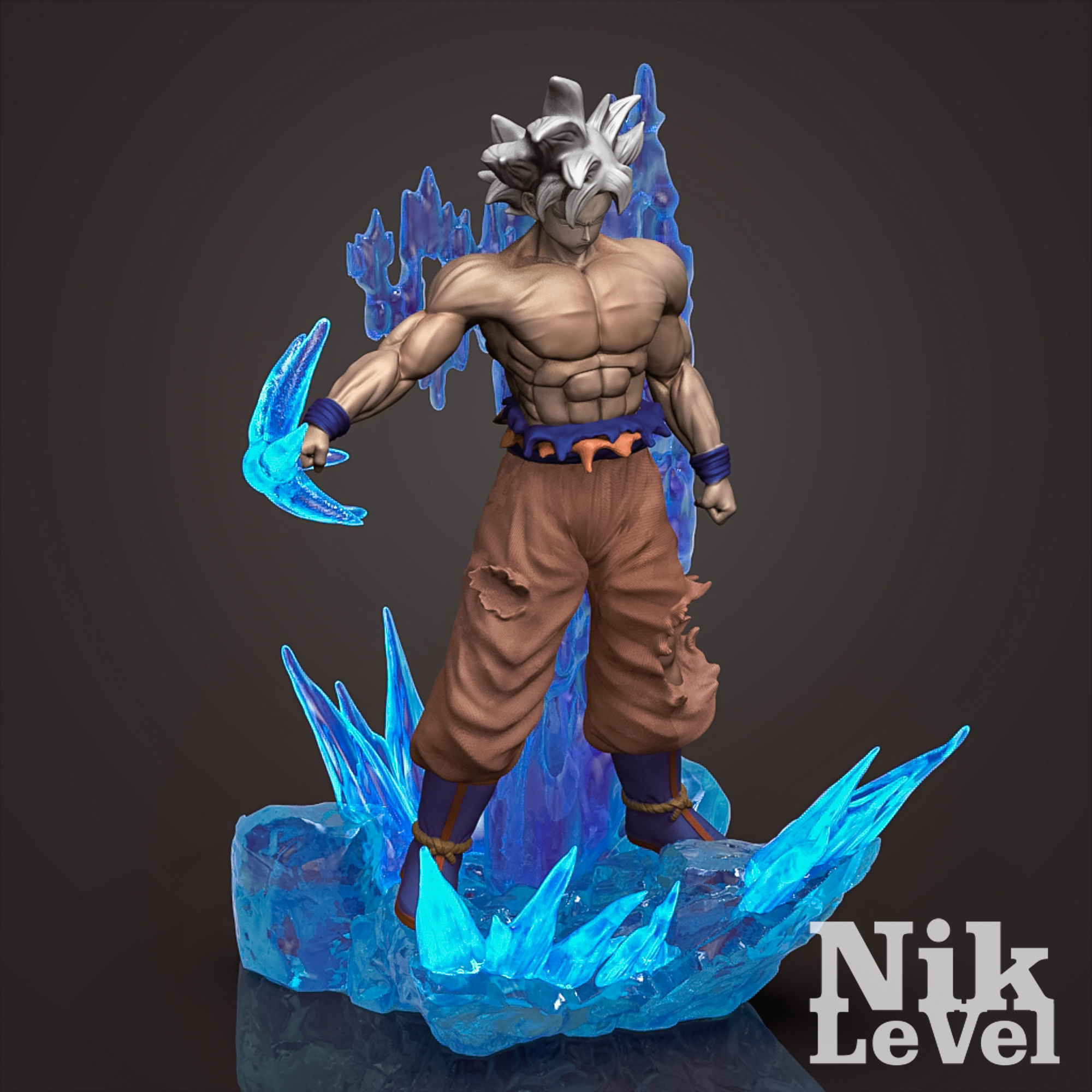 Son Goku Ultra Instinct Dragon Ball 3D Printable 3D model 3D printable ...