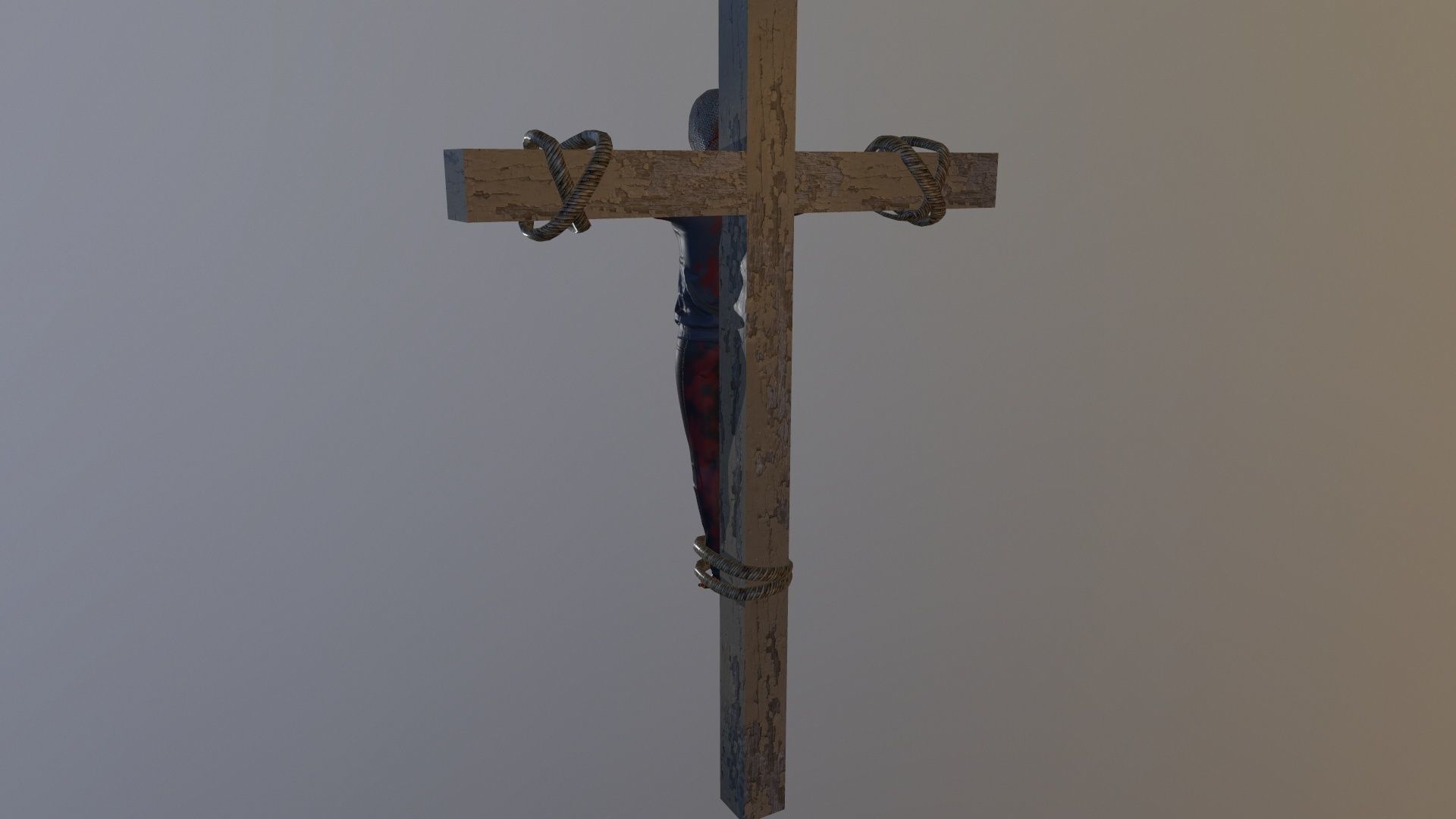 3D model crucified dead man VR / AR / low-poly | CGTrader