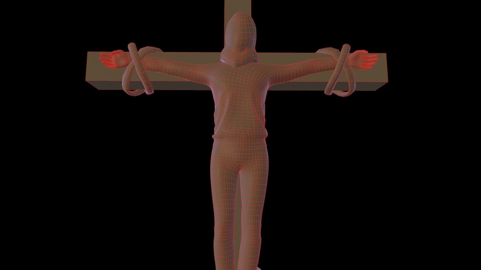 3D model crucified dead man VR / AR / low-poly | CGTrader