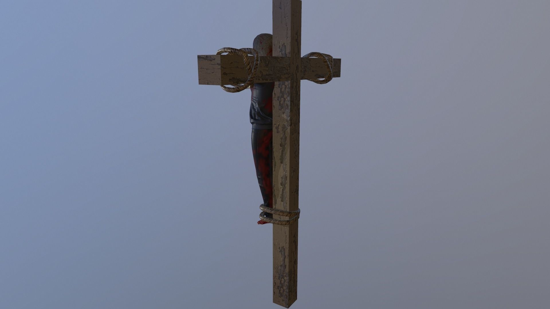 3D model crucified dead man VR / AR / low-poly | CGTrader