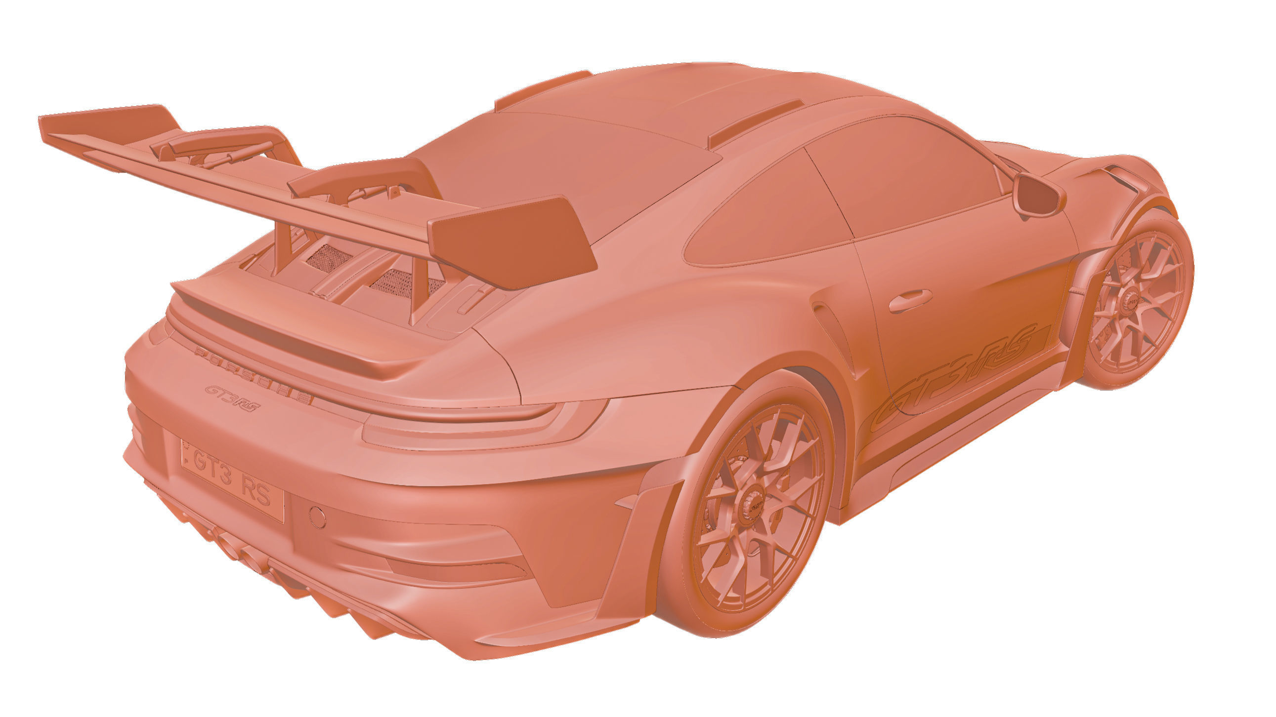 Porsche 992 GT3 RS 3D model | CGTrader