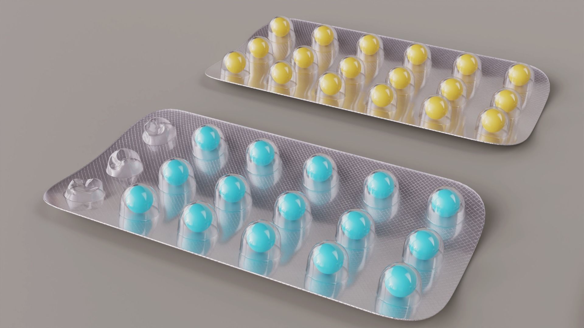 Medicine Strip 3D model | CGTrader