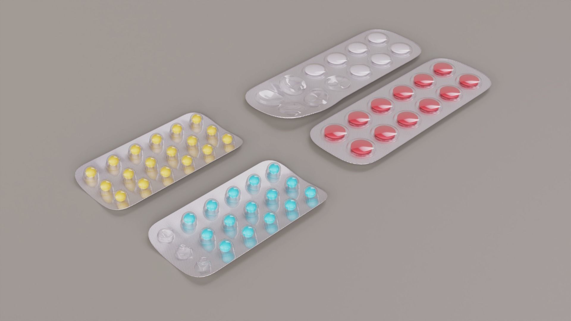 Medicine Strip 3D model | CGTrader