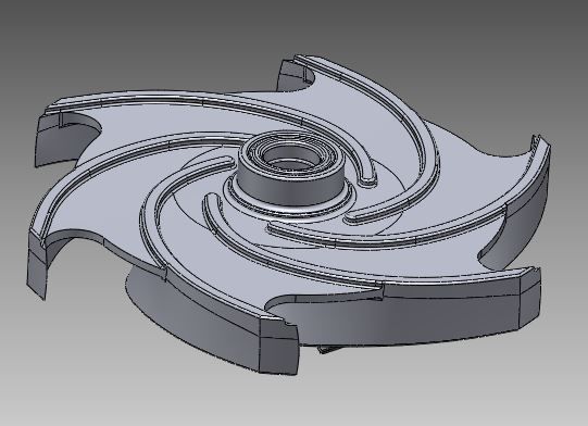 3x4-10H Impeller 3D model | CGTrader