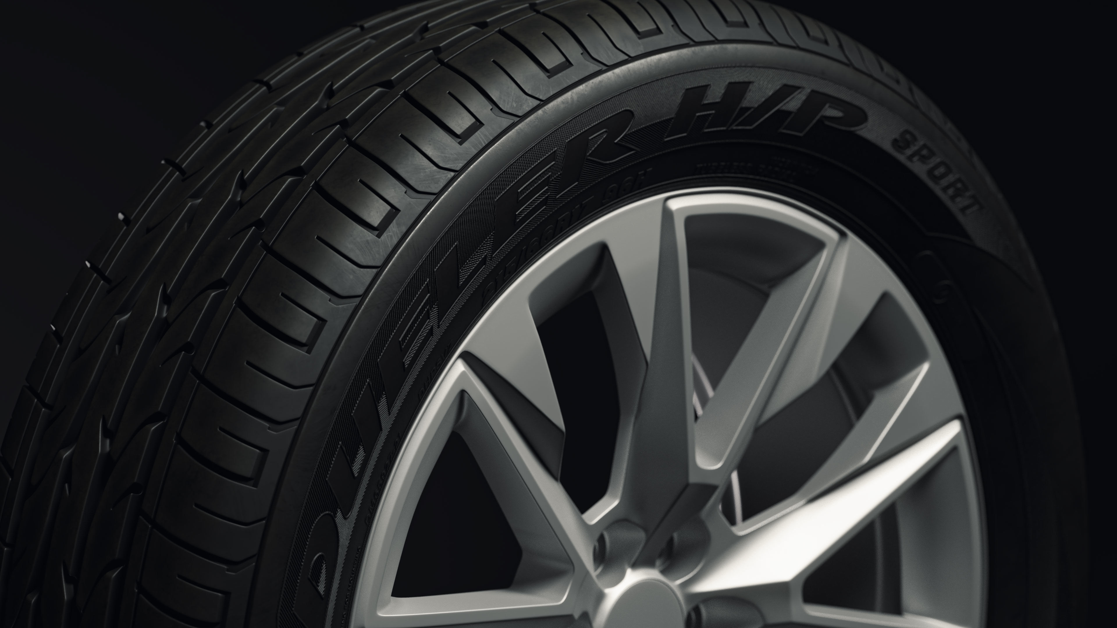 Bridgestone Dueller HP Sport Detailed 3D Model 3D model | CGTrader