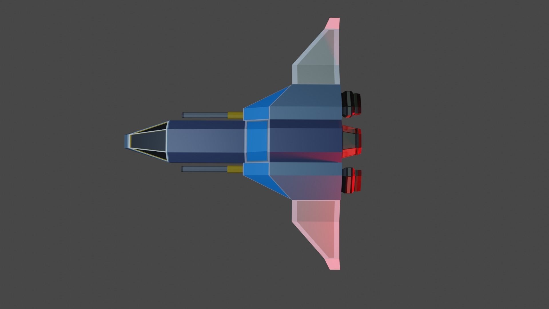 3D model Fighter Space ship VR / AR / low-poly | CGTrader