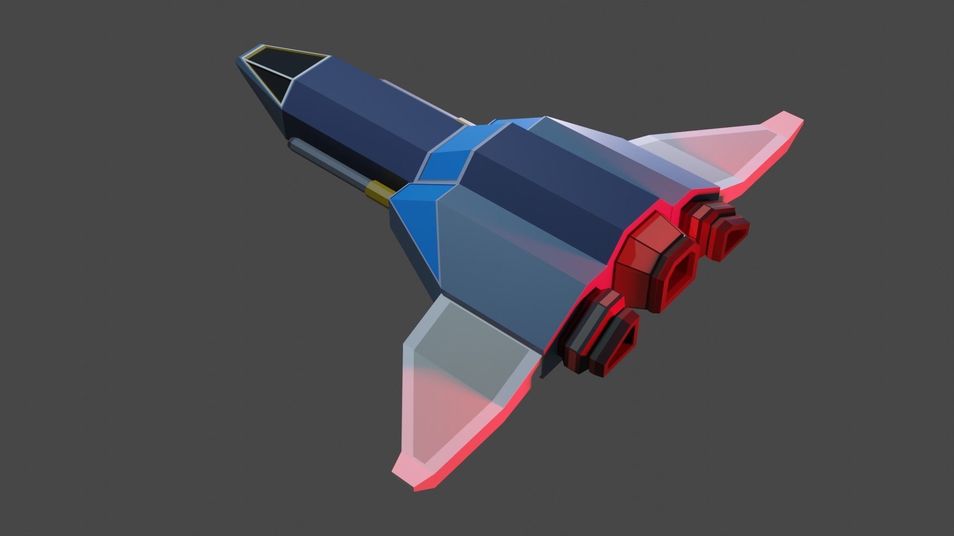 3D model Fighter Space ship VR / AR / low-poly | CGTrader