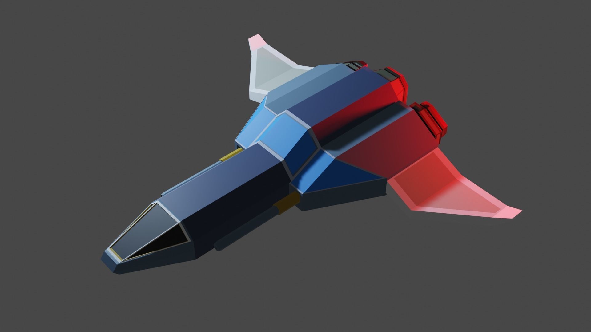 3D model Fighter Space ship VR / AR / low-poly | CGTrader