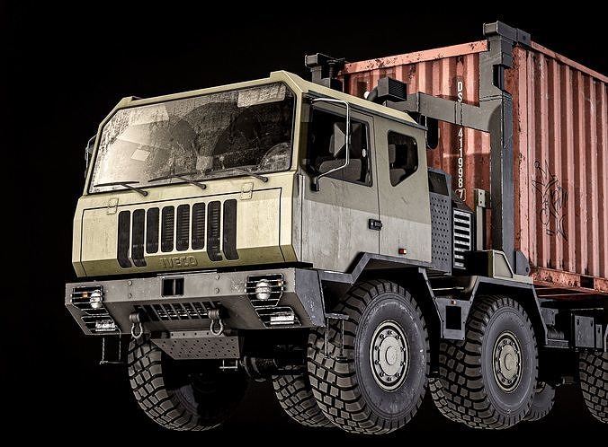 3D model Iveco M320 with loading cargo system VR / AR / low-poly | CGTrader