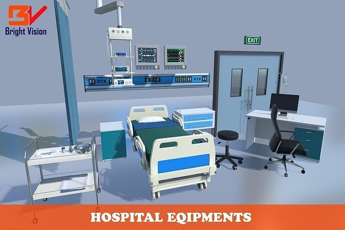 Hospital Equipments 3D model | CGTrader