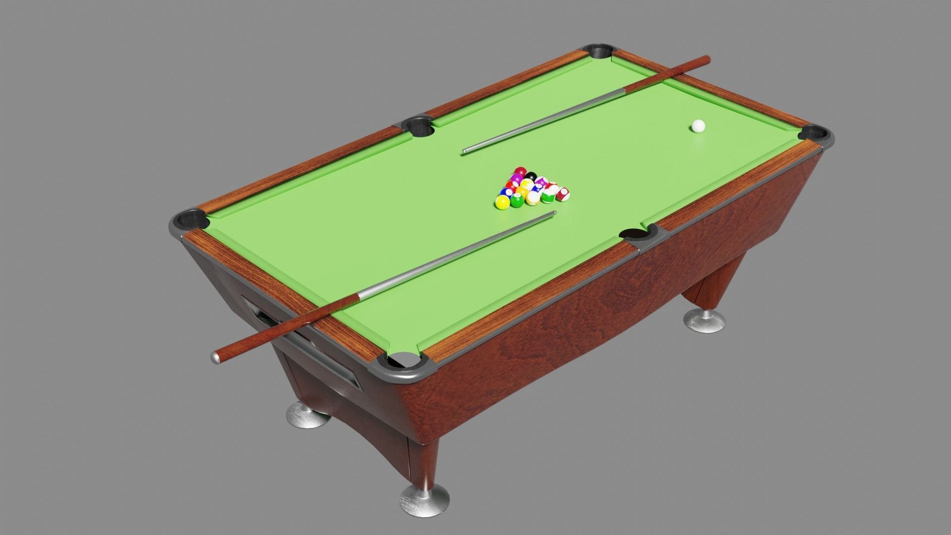 3D model Billiard pool table Low-poly 3D model VR / AR / low-poly ...