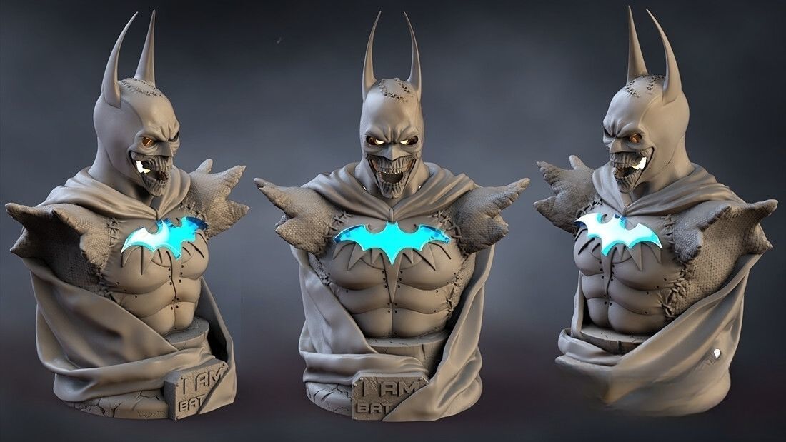 BATMAN bust 3D Printing STL Files 3D model | CGTrader