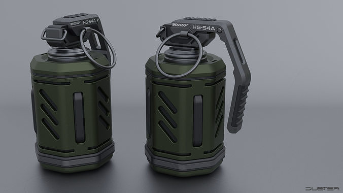 Sci-Fi Grenade 3D model | CGTrader
