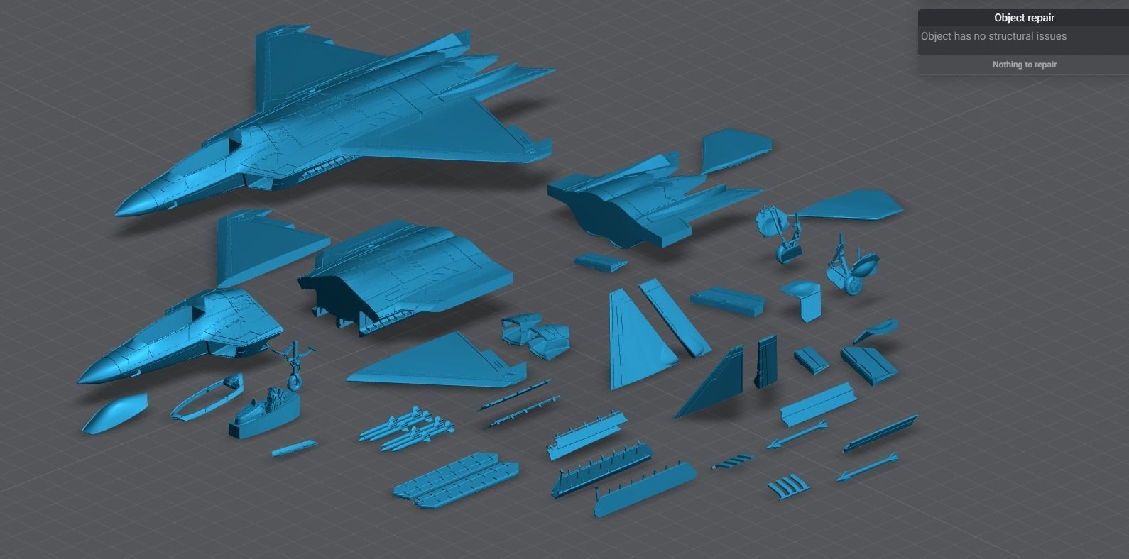 f22 Raptor Scale model 3D model 3D printable | CGTrader