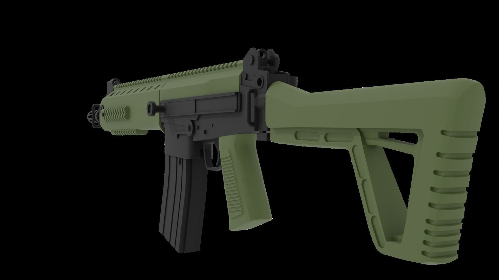 3D model IMBEL IA2 low poly VR / AR / low-poly | CGTrader