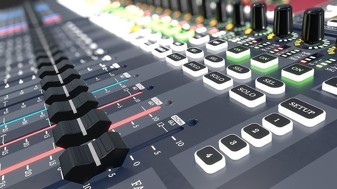 SiExpression3 Audio Mixer 3D Model 3D model | CGTrader