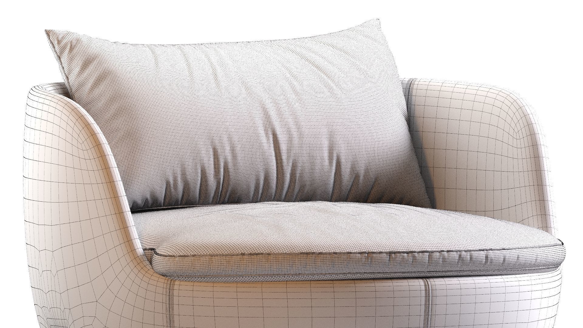 Bart Swivel Lounge Chair 3D model | CGTrader