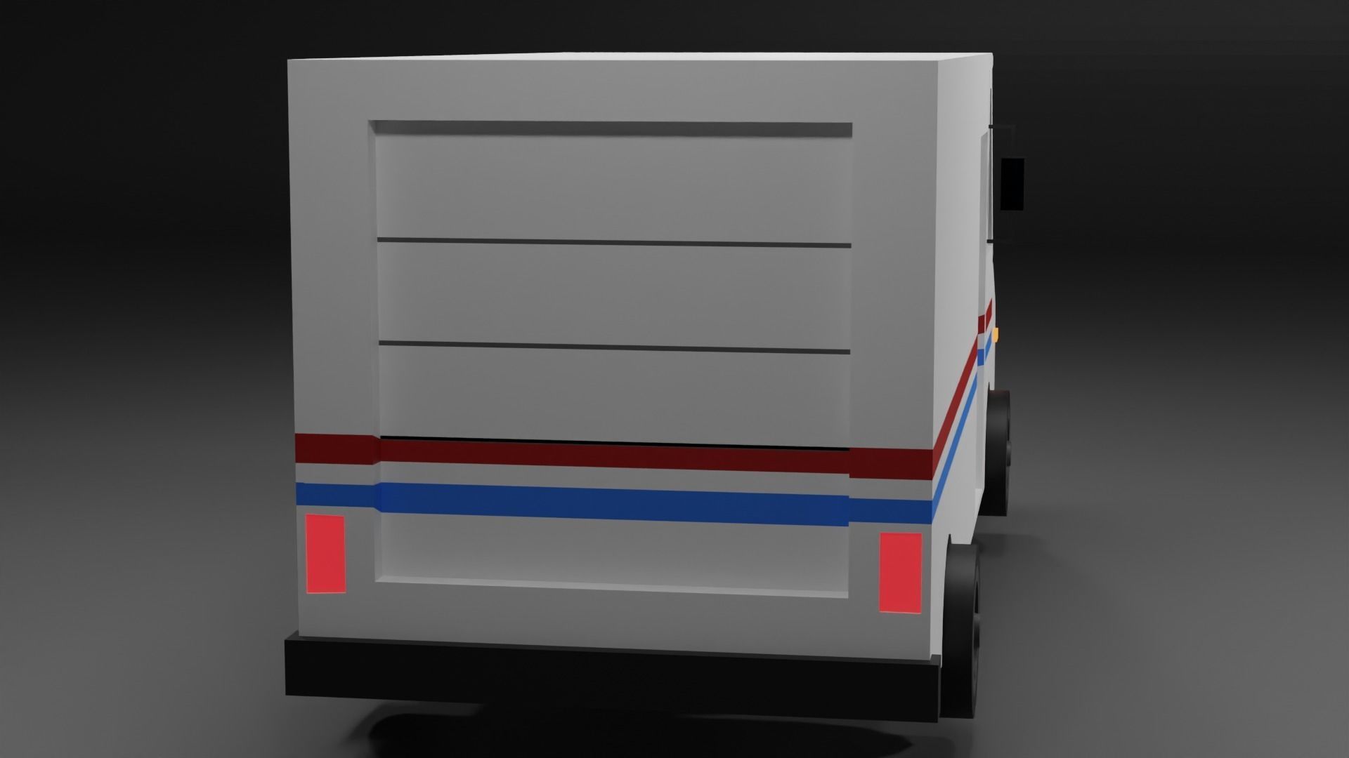 3D model mail truck VR / AR / low-poly | CGTrader