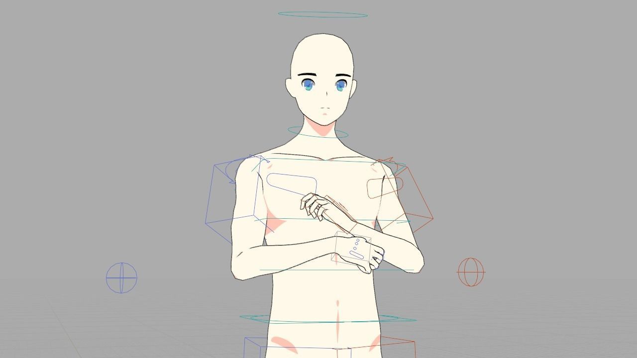 3D model Anime Male - Base Mesh VR / AR / low-poly | CGTrader