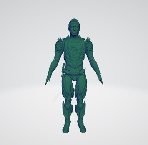 Armored Warrior Shadow 3D model 3D printable | CGTrader