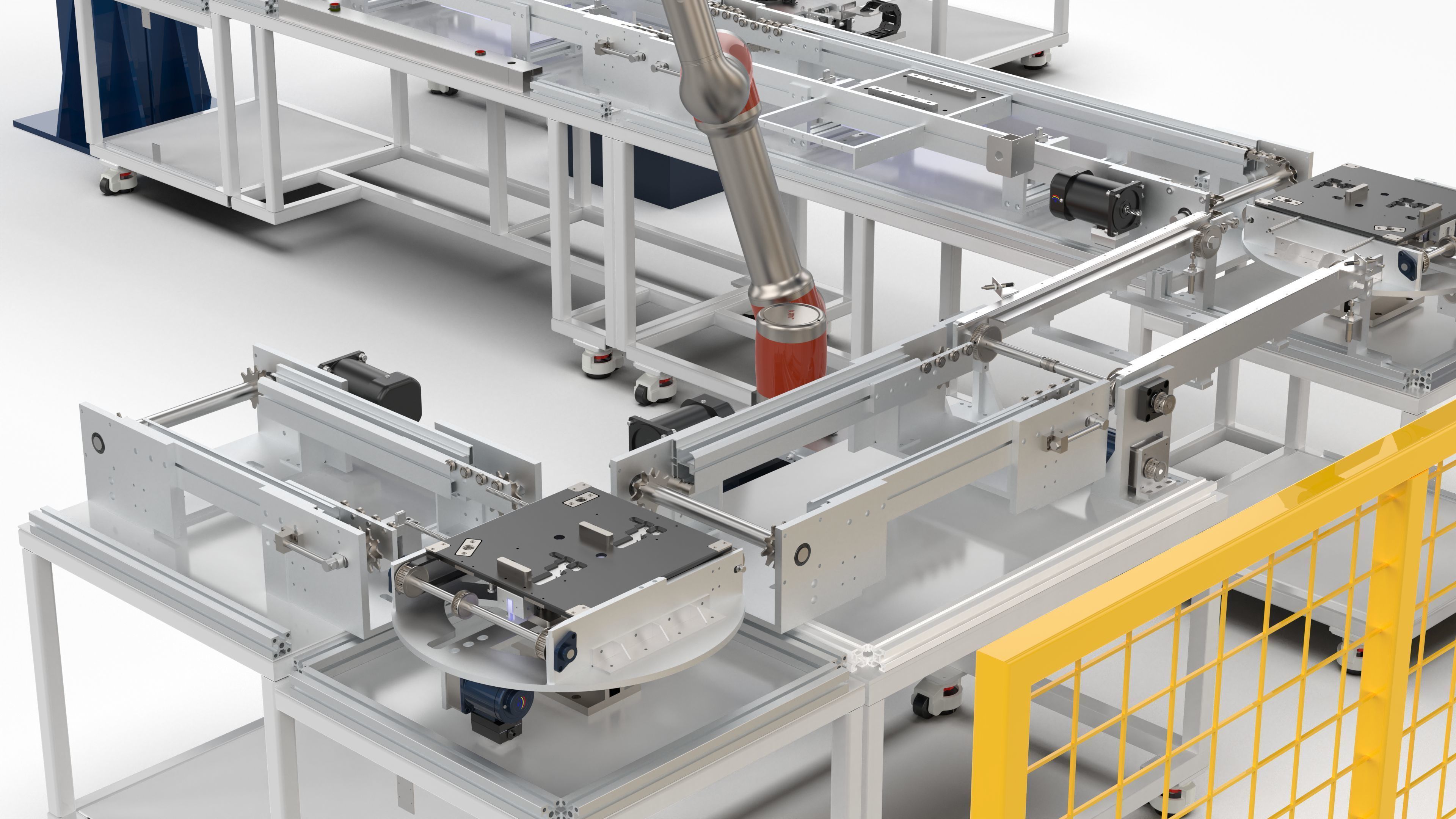 Automatic Conveyor Assembly Line 3D model | CGTrader