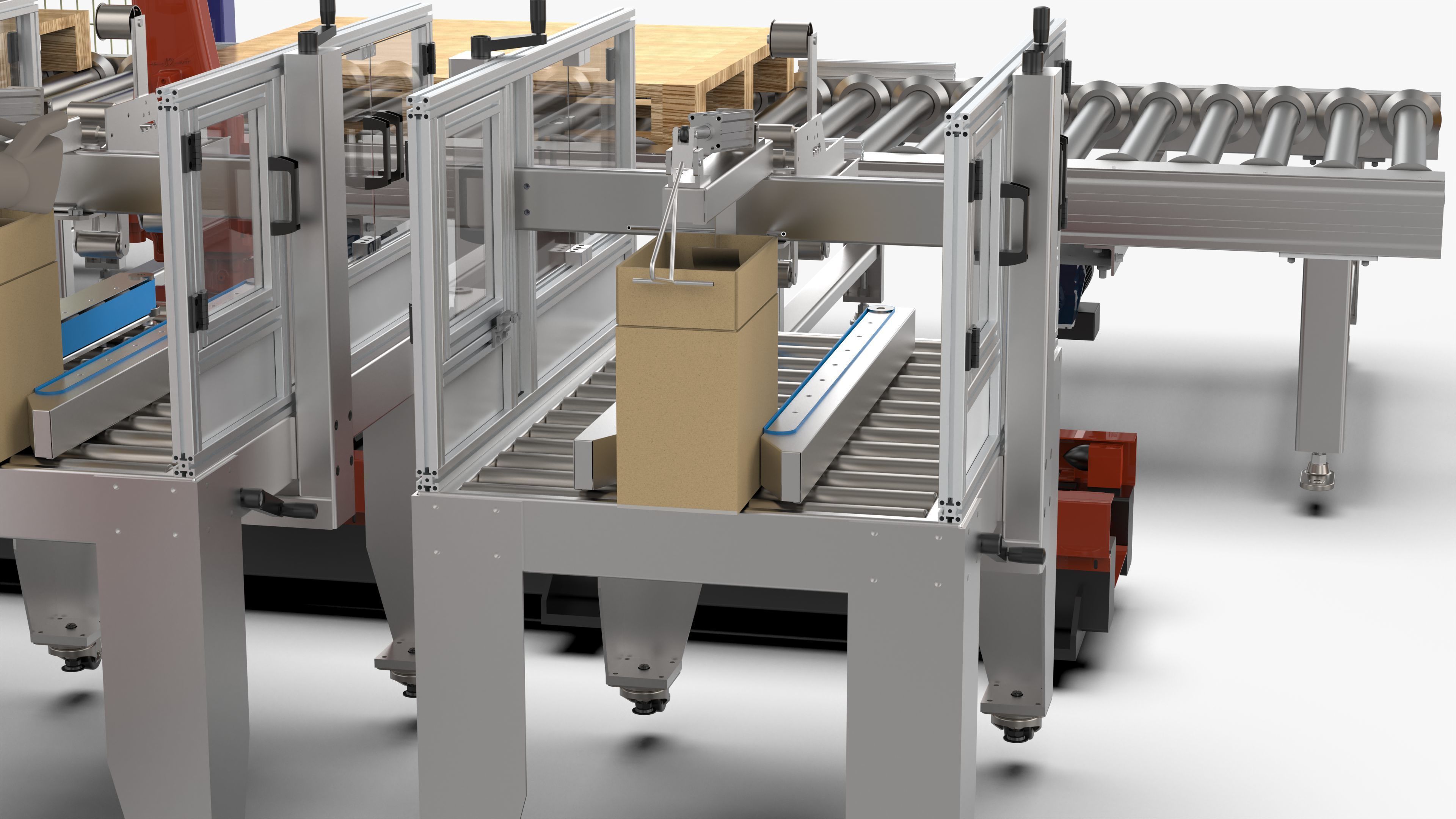 Automatic Cartons Packaging and Palletizing Machine 3D model | CGTrader