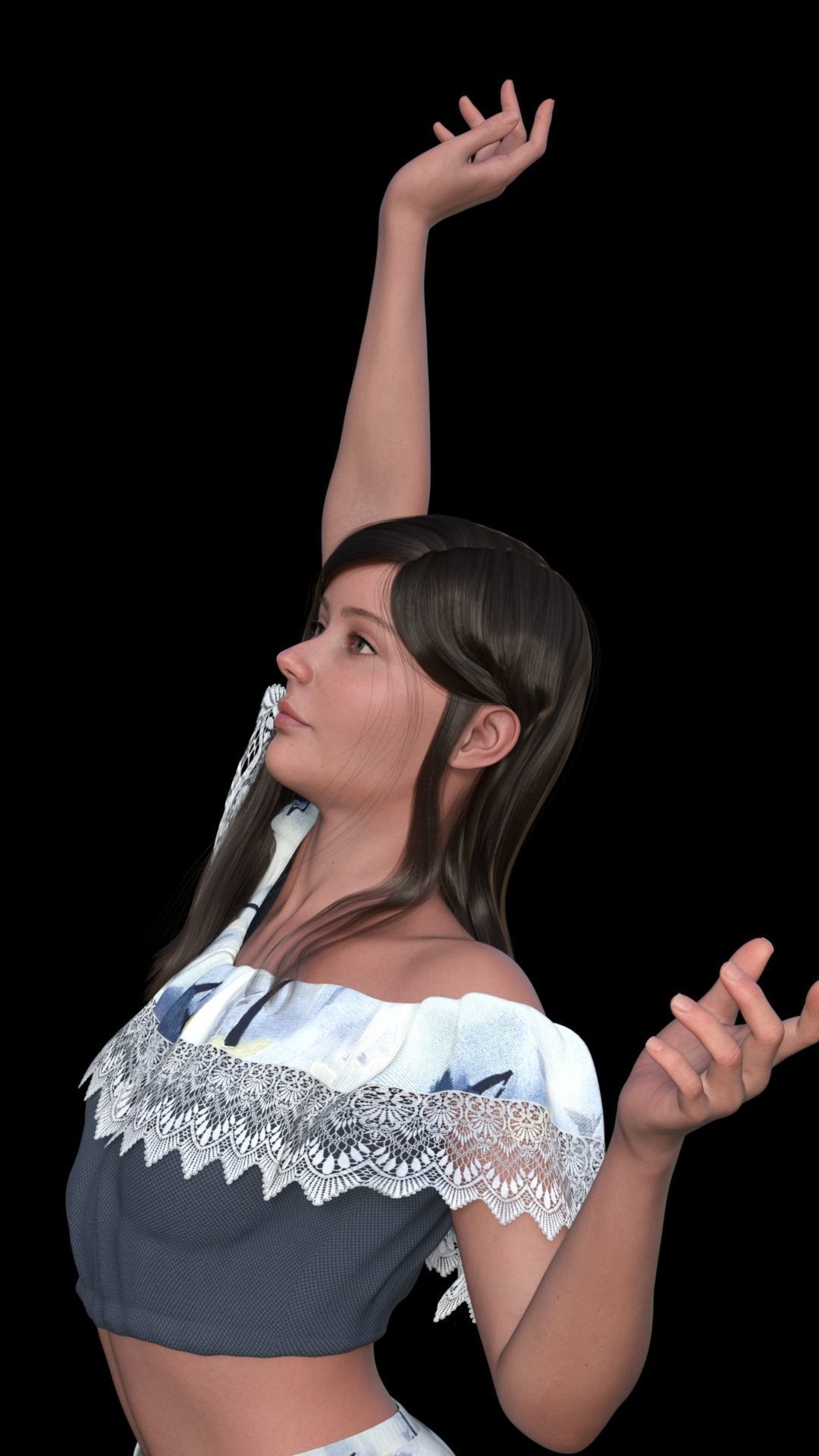 Alyse Summers G9F Including Genitals 3D model rigged | CGTrader