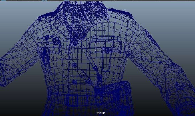 3D model Police Uniform Low Poly VR / AR / low-poly | CGTrader
