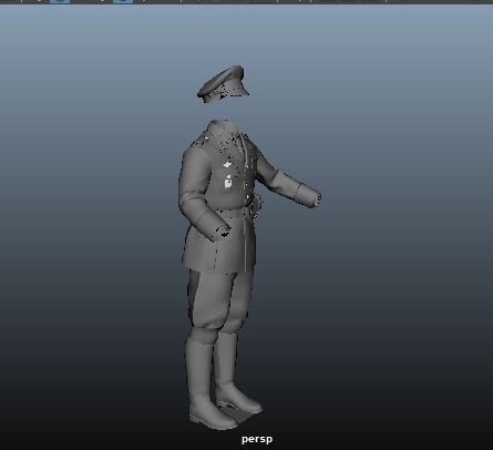3D model Police Uniform Low Poly VR / AR / low-poly | CGTrader