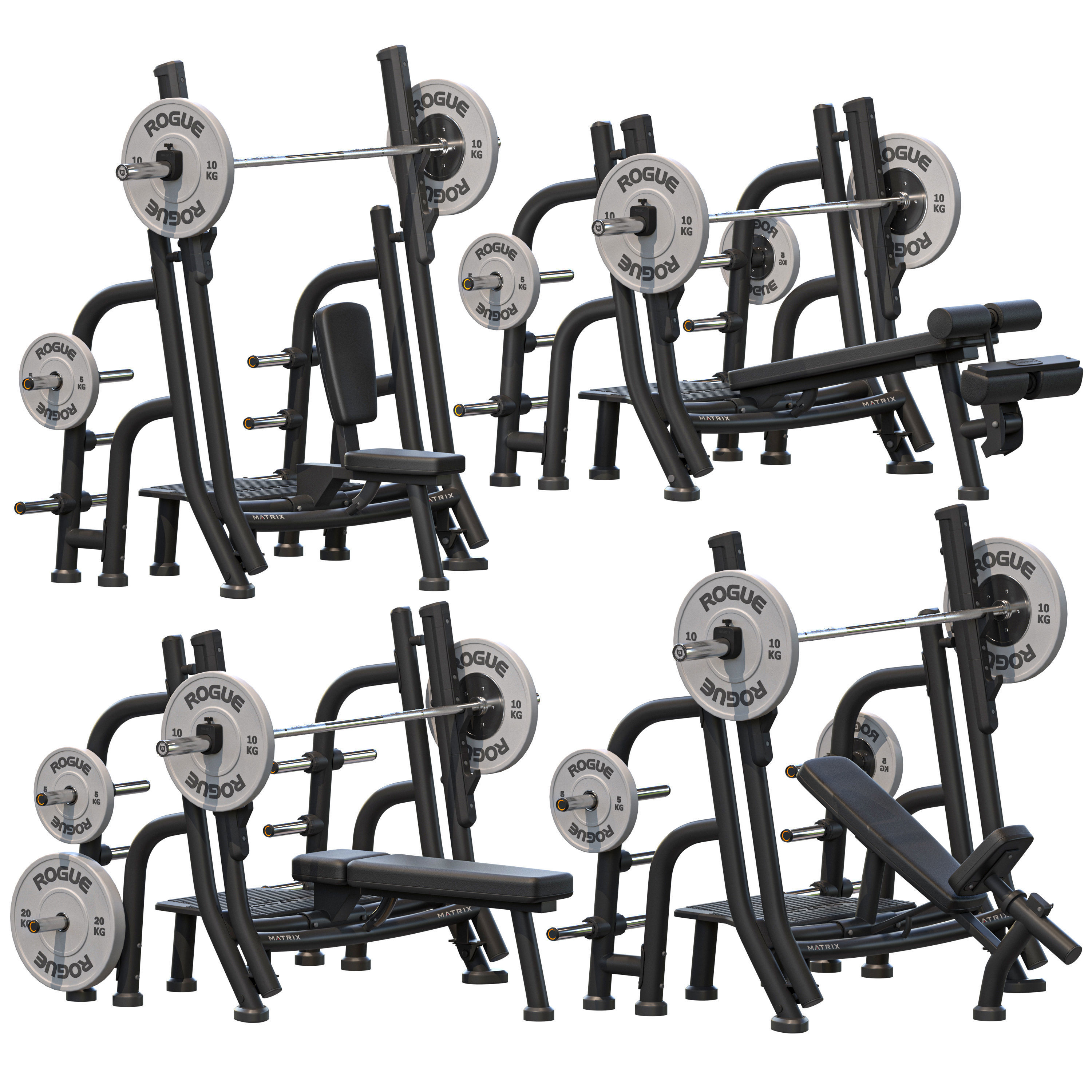 Matrix Gym Equipment 3D model | CGTrader