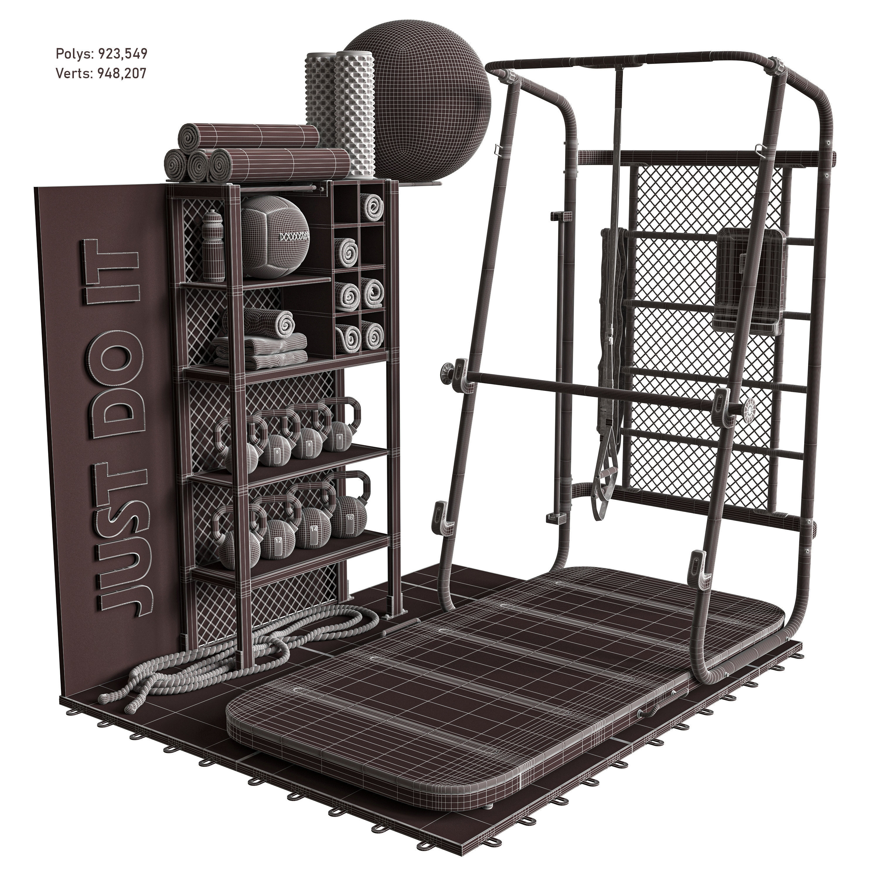 Matrix Gym Equipment 3D model | CGTrader