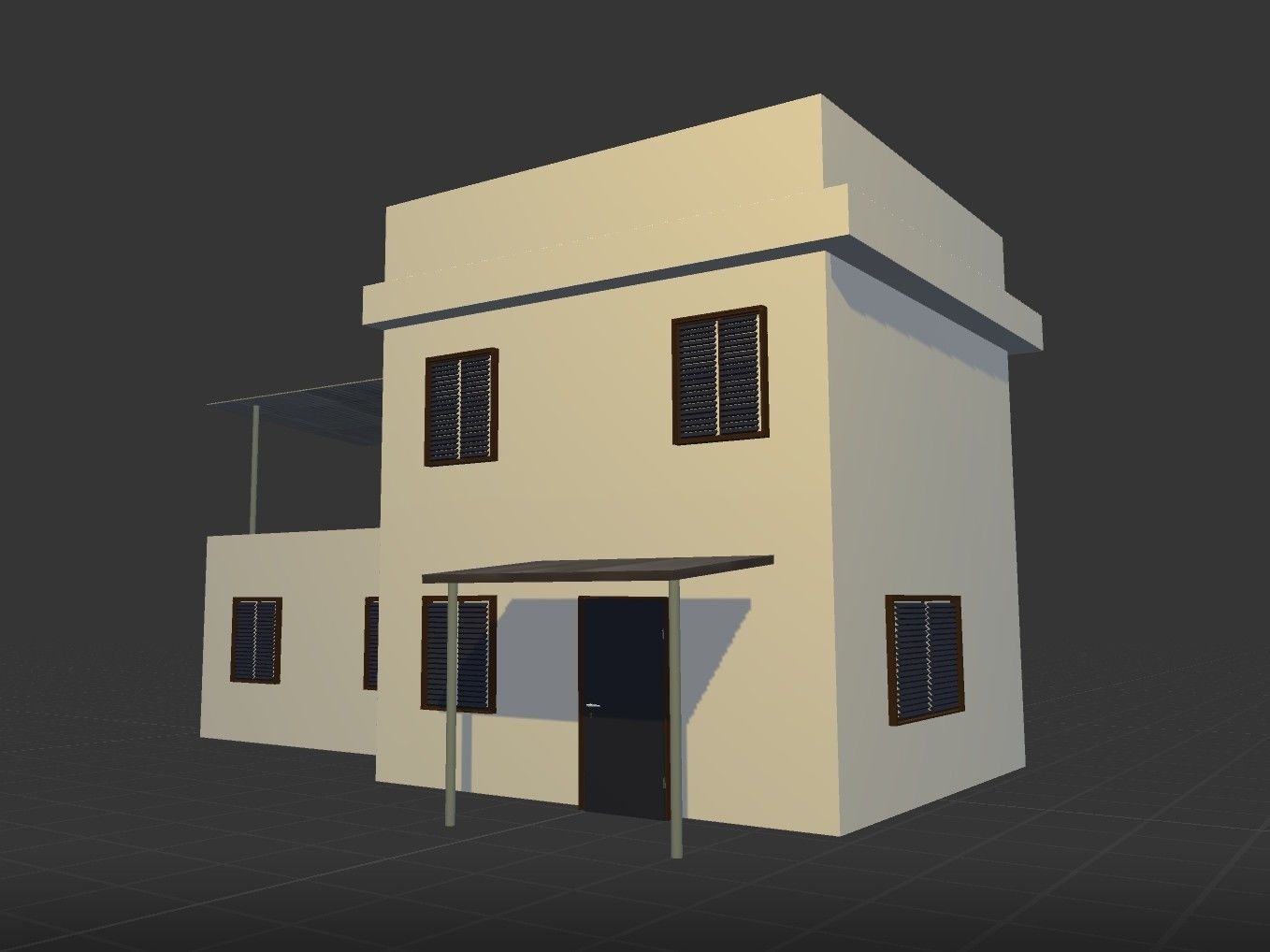 3D model Middle eastern house low poly VR / AR / low-poly | CGTrader