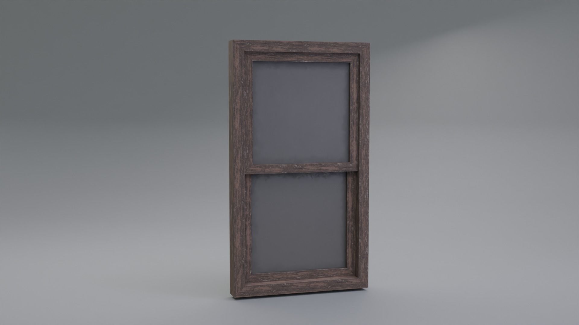 Wooden Old Window Sample free VR / AR / low-poly 3D model animated ...