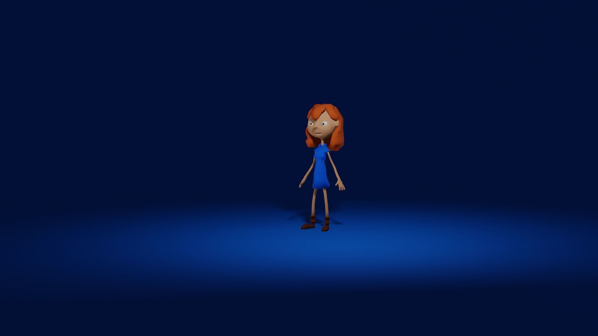 3D model Character Girl - Low Poly VR / AR / low-poly | CGTrader